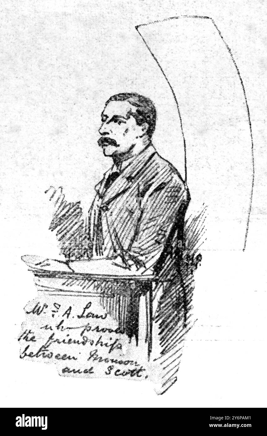 The Ardlamont Case - scene in the High Court of Justiciary . Edinburgh ...