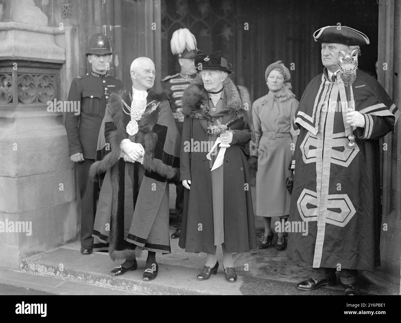 NEW LORD MAYOR WITH WIFE AND DAUGHTER AT HOUSE OF LORDS The Lord Mayor ...