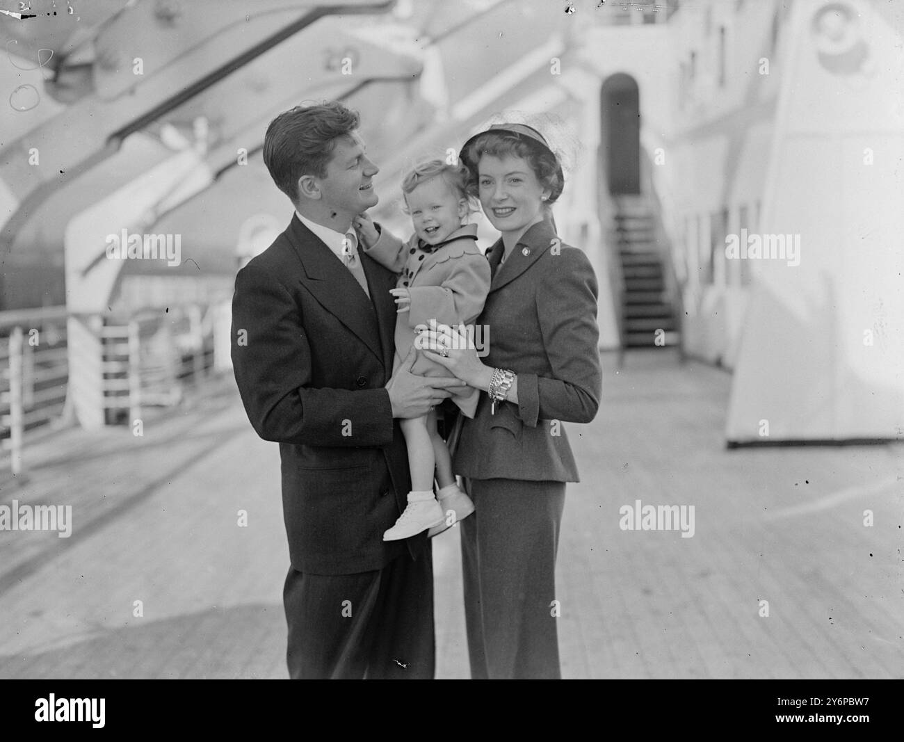 GLAD TO BE HERE British film actress Deborah Kerr , her husband ...