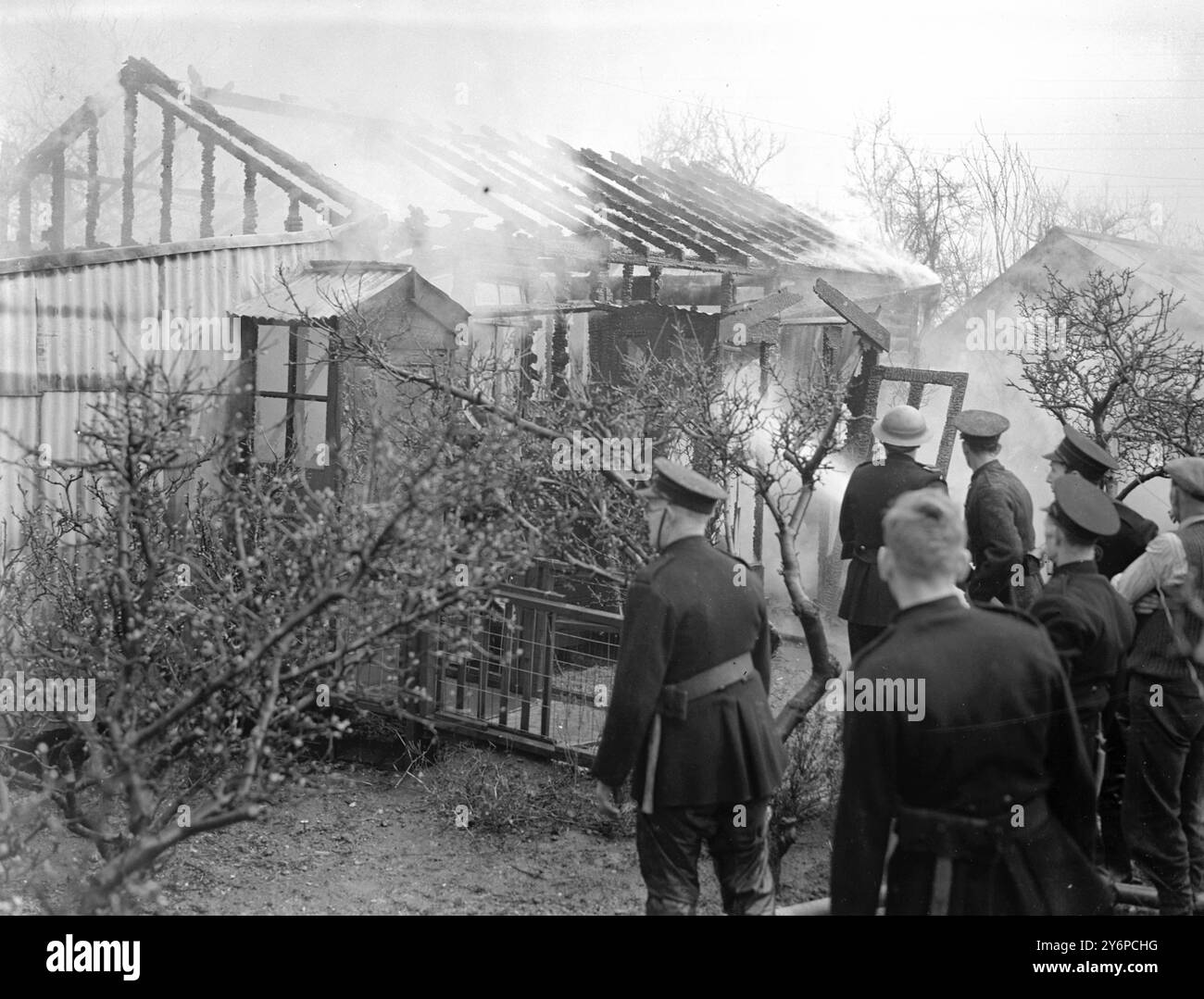 Fire at Sutton -at-Hone - Mrs Charles Jarvis . 16 March 1948 Stock ...