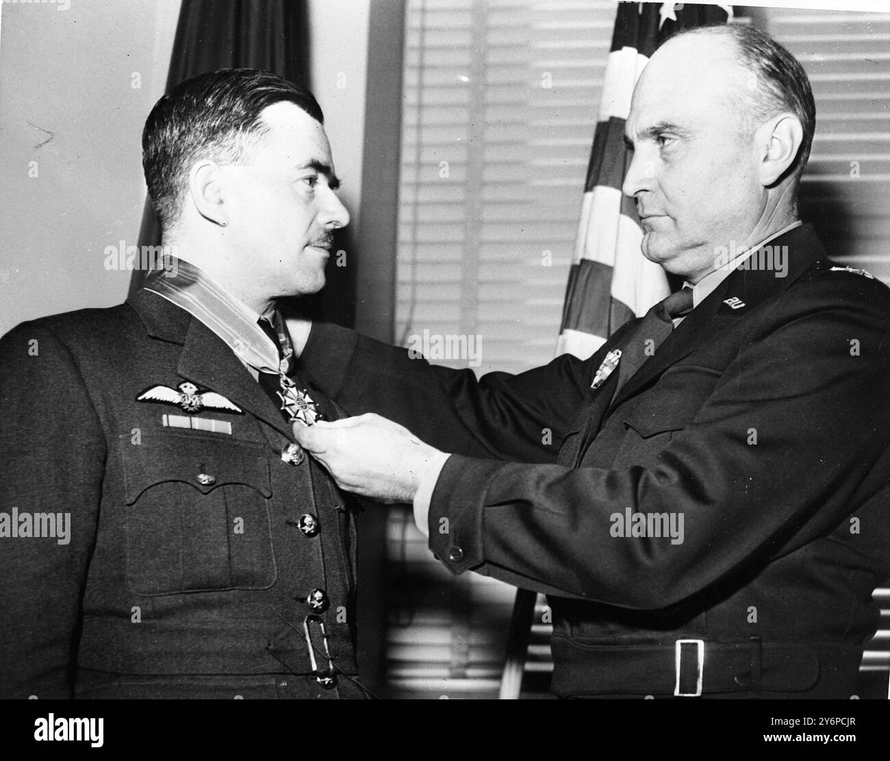 Lieut General Ira C Eaker , left , Deputy Commander and Chief of the ...