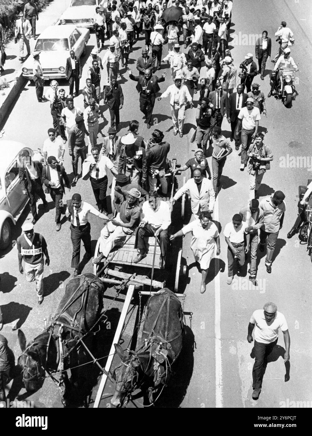 A mule drawn farm wagon , similar to the one used in Atlanta , Georgia ...