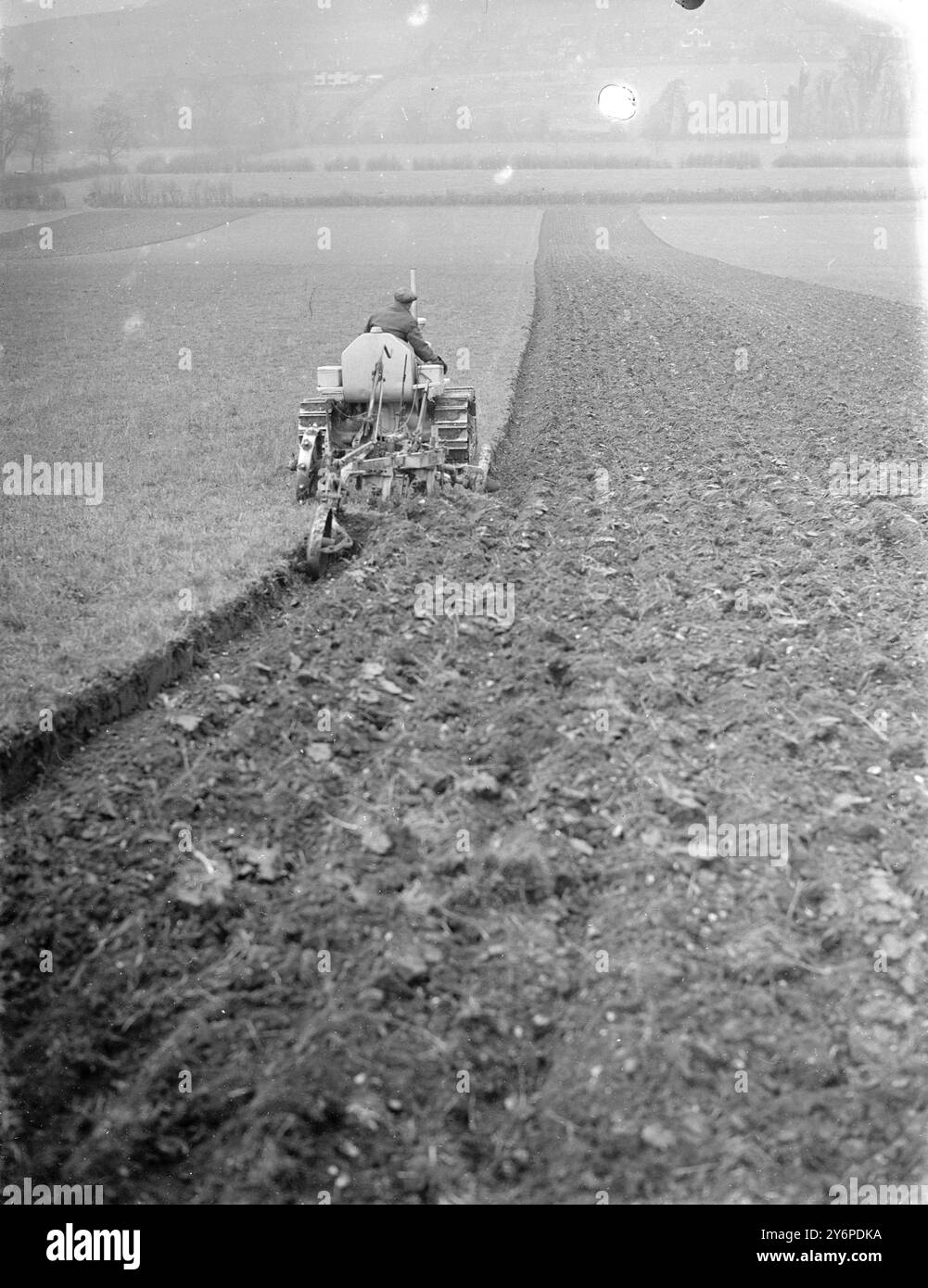 Ploughing january Black and White Stock Photos & Images - Alamy