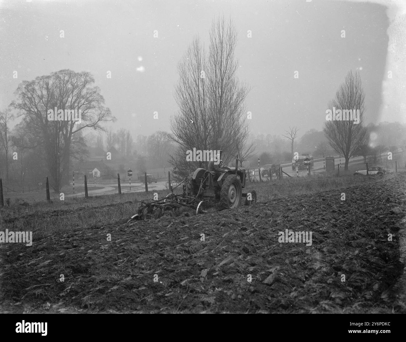 Ploughing january Black and White Stock Photos & Images - Alamy