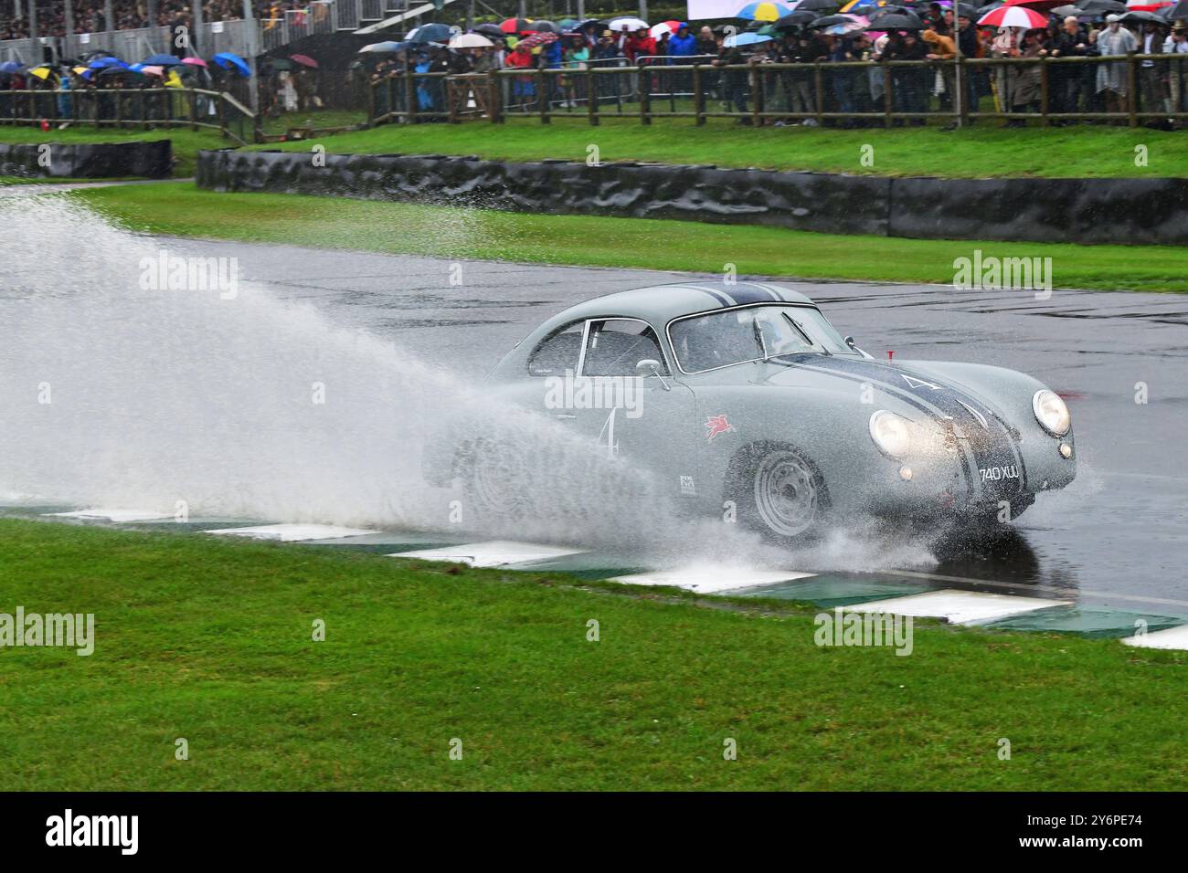 A large plume of spray, Myles Poulton, Porsche 356, Fordwater Trophy, a ...