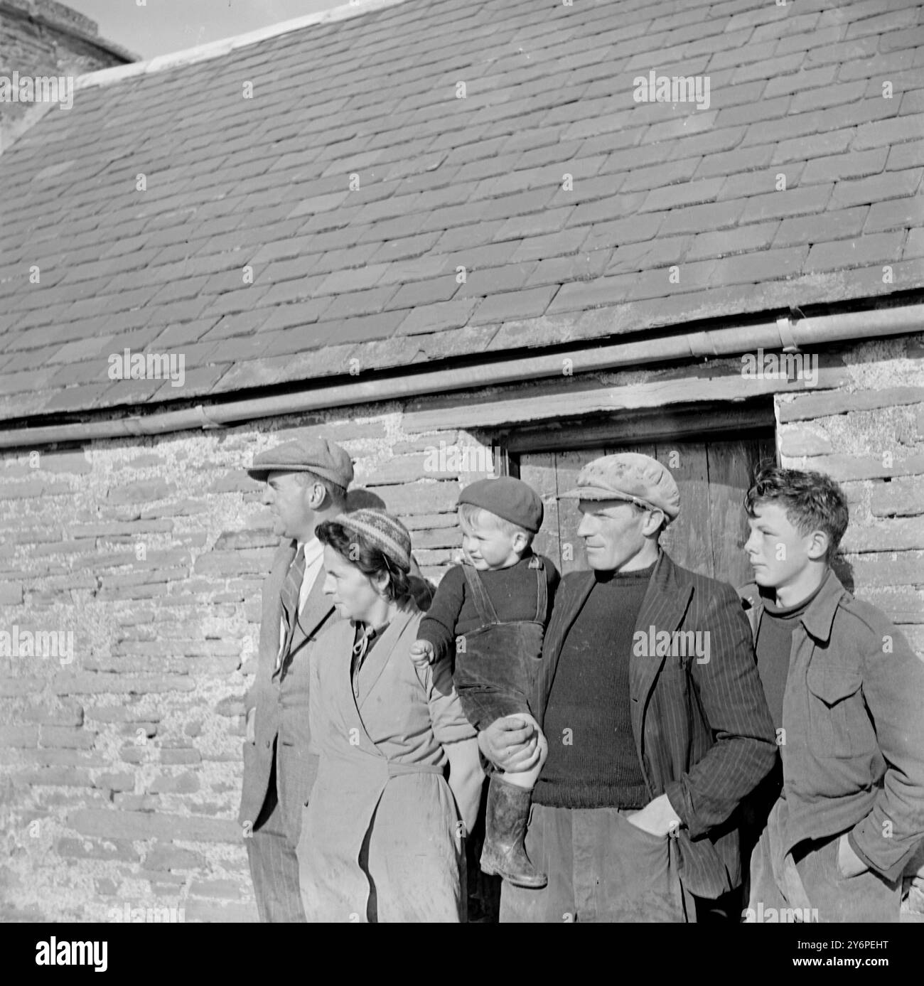 Mr Leslie and Son and Wife filming with J.T . 15 October 1947 Stock ...