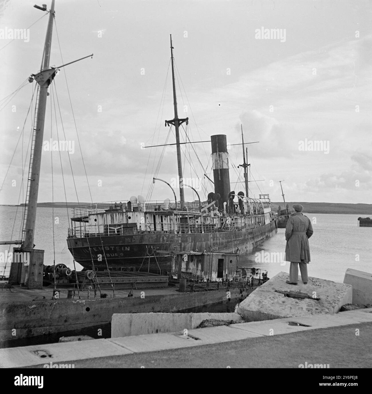 Block Ships - Scapa Flow . 15 October 1947 Stock Photo - Alamy