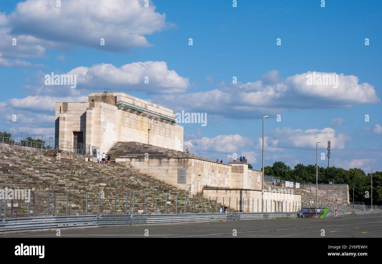 Zeppelin Grandstand at the Zeppelinfeld former former Nazi parade ...