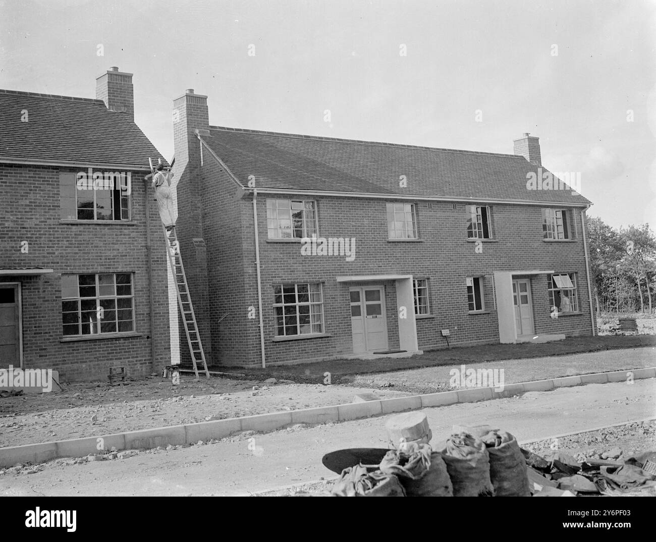 R.A.F. Married Quarters - West Malling . 13 September 1947 Stock Photo ...