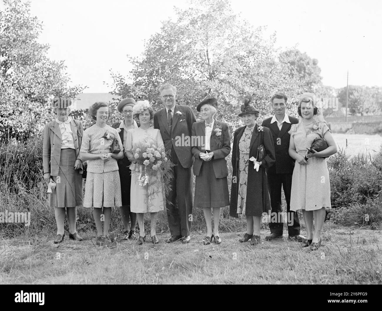 Lenthal - Palmen wedding 20 August 1947 Stock Photo - Alamy
