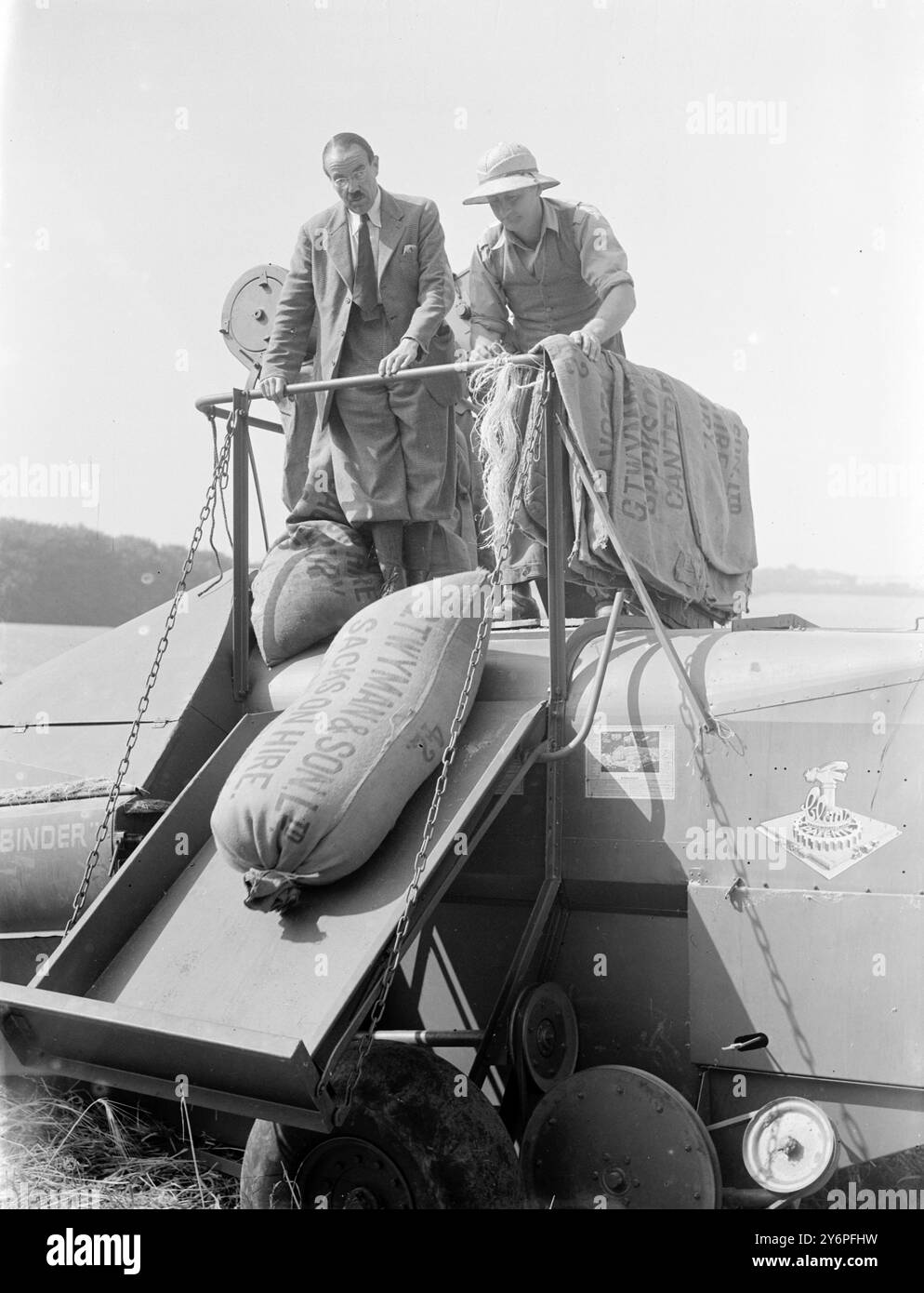 German Combine . 3 August 1947 Stock Photo - Alamy