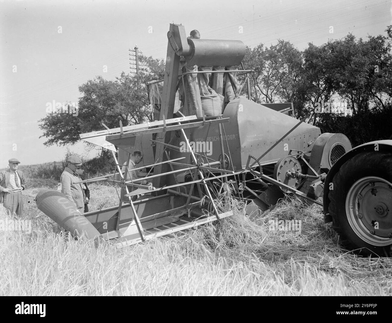 German Combine . 3 August 1947 Stock Photo - Alamy