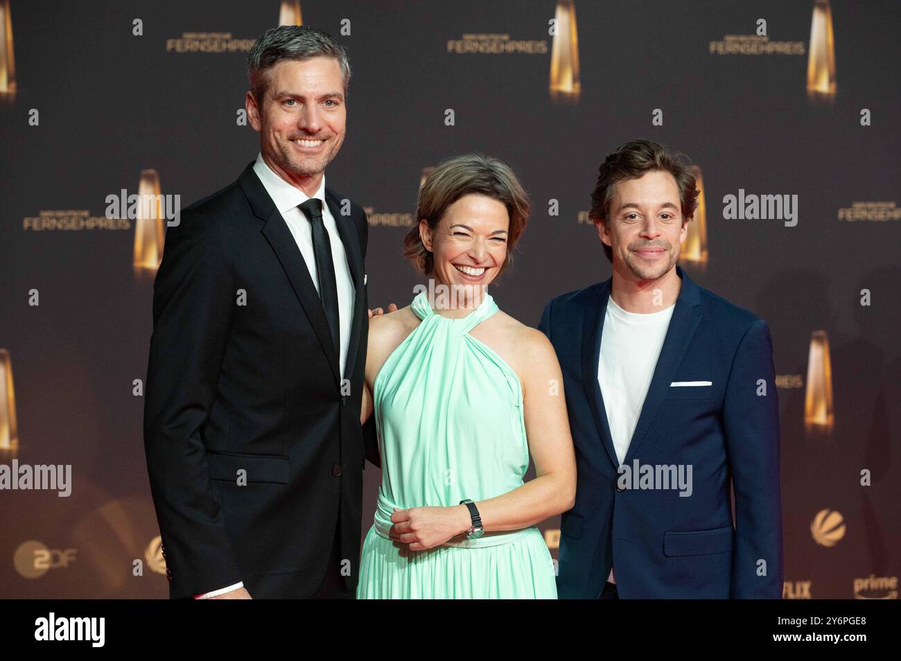 v.l. Ingo ZAMPERONI, Moderator, Anna PLANKEN, Moderatorin, Tobias KRELL ...