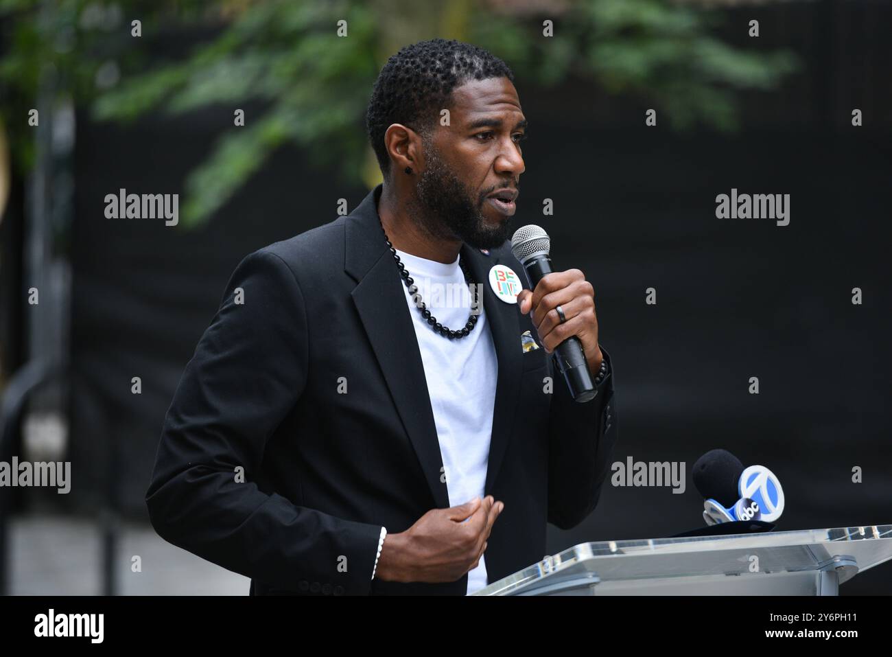 New York City Public Advocate Jumaane Williams attends a dedication ...