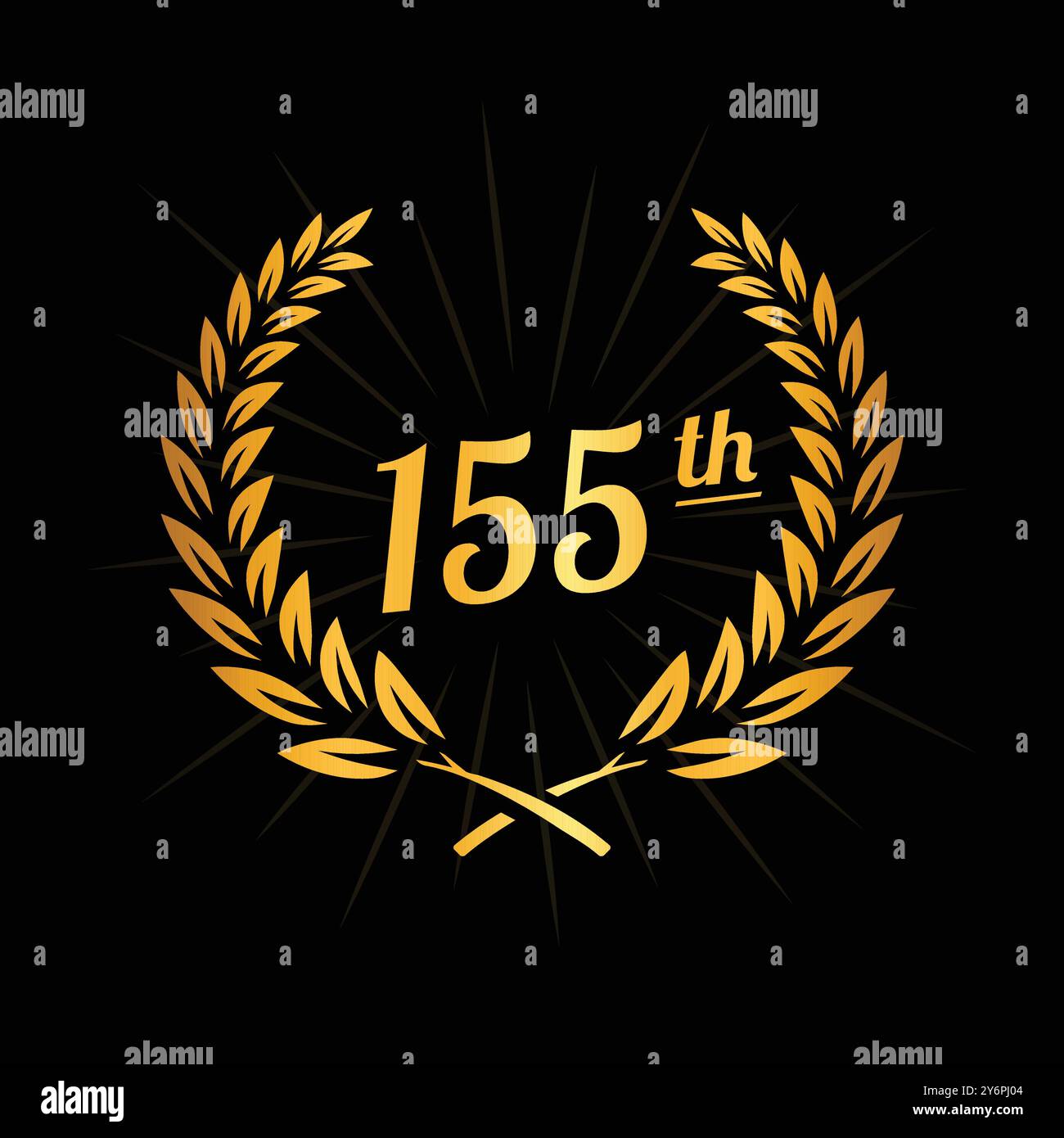 155 years anniversary celebration design template. 155th anniversary ...