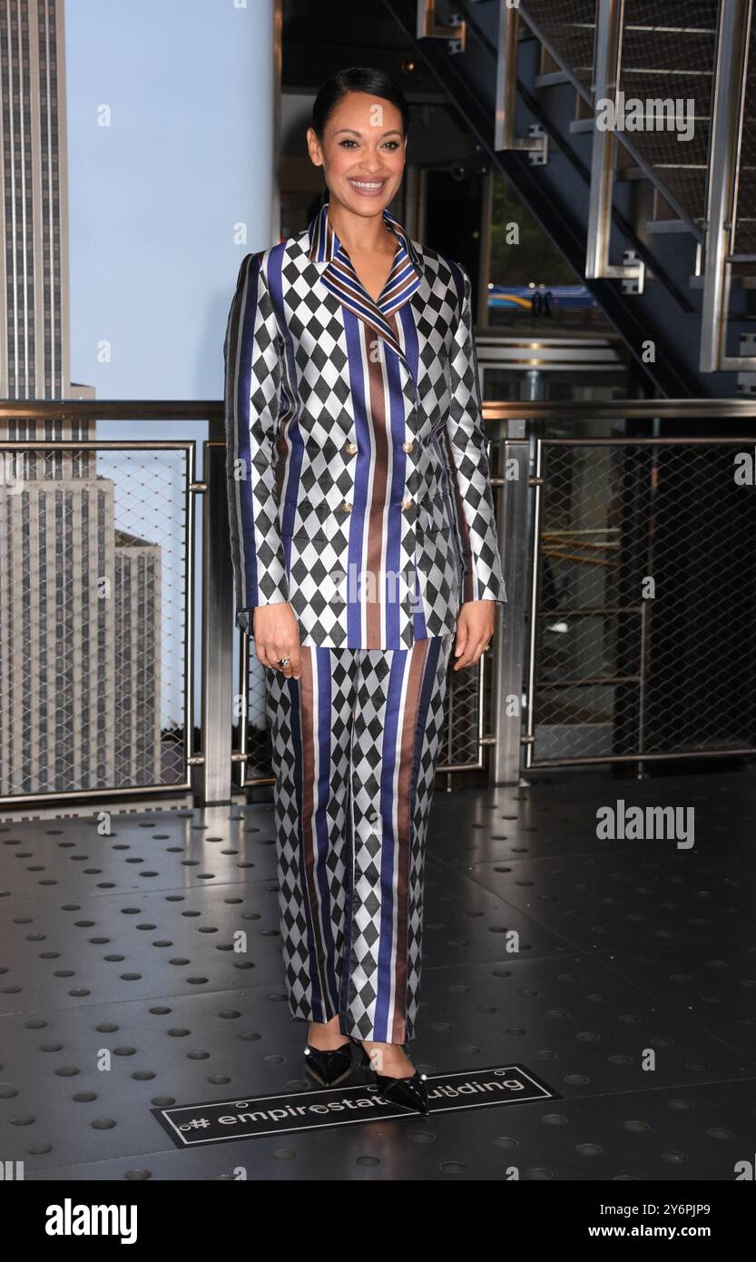 NEW YORK, NY: SEPTEMBER 26: Cynthia Addai-Robinson pictured as the cast ...