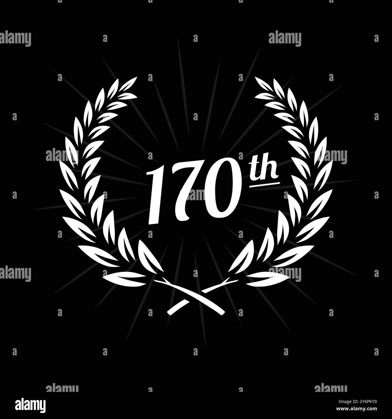 170 years anniversary celebration design template. 170th anniversary ...