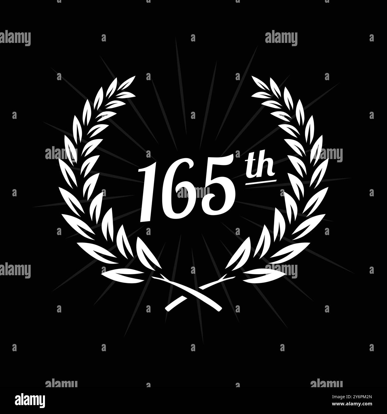 165 years anniversary celebration design template. 165th anniversary ...
