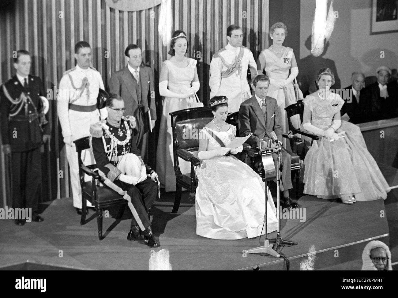 INDEPENDENCE IN JAMAICA PRINCESS MARGARET READS AT PARLIAMENT IN ...