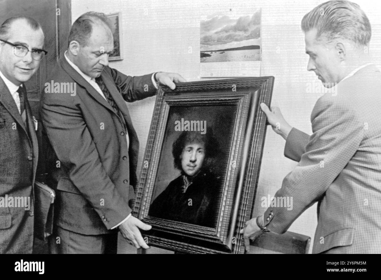 PAINTINGS REMBRANDT SELF PORTRAIT ; 10 AUGUST 1962 Stock Photo - Alamy