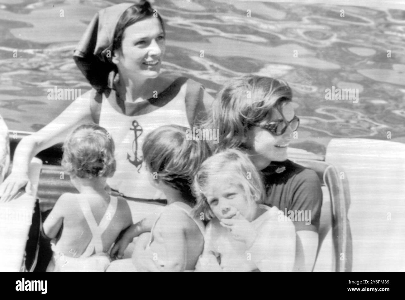JAQUELINE JACKIE KENNEDY WITH PRINCESS LEE RADZIWILL IN ITALY / ; 9 ...