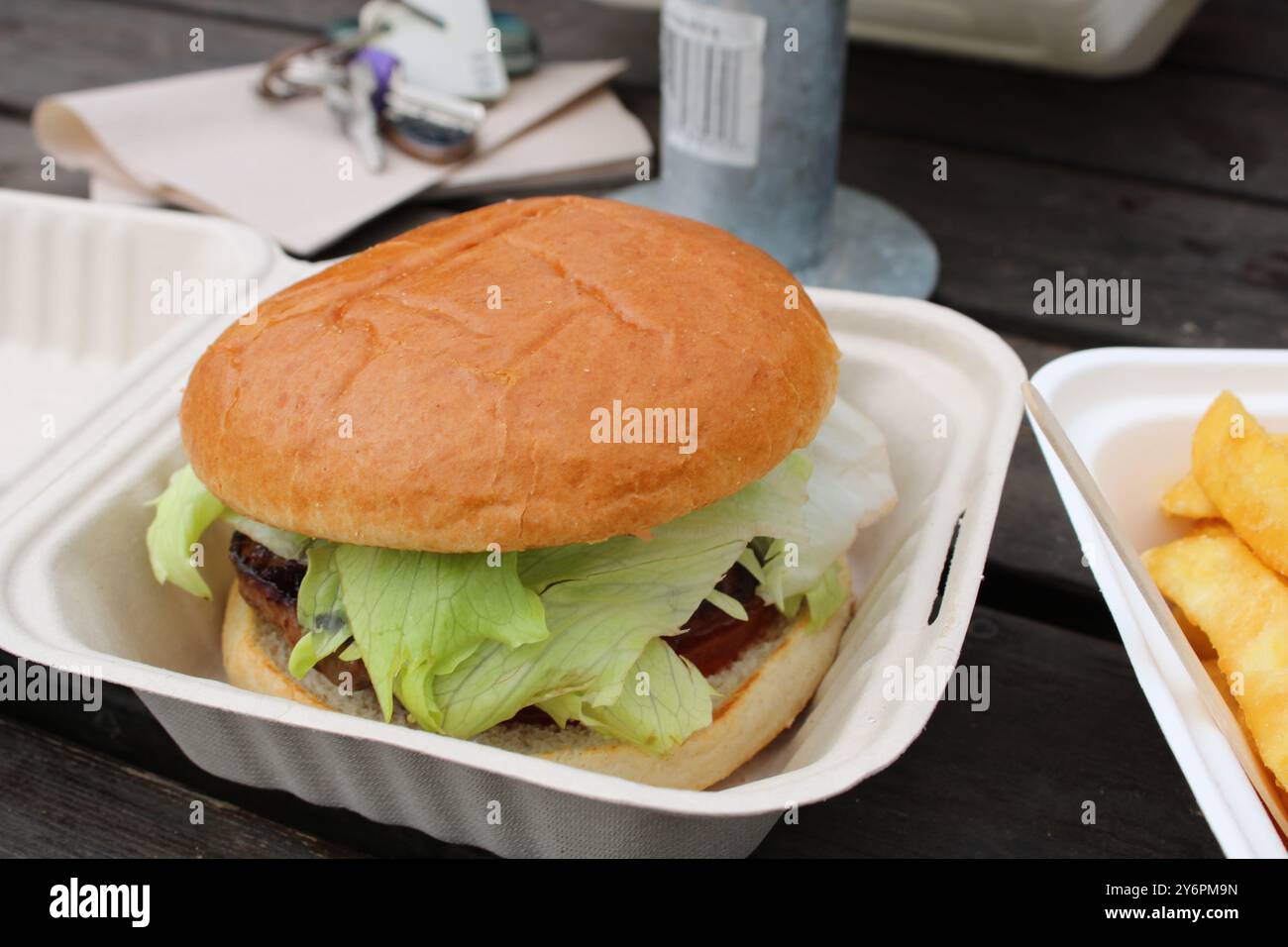 Homemade Beef Burger Stock Photo - Alamy