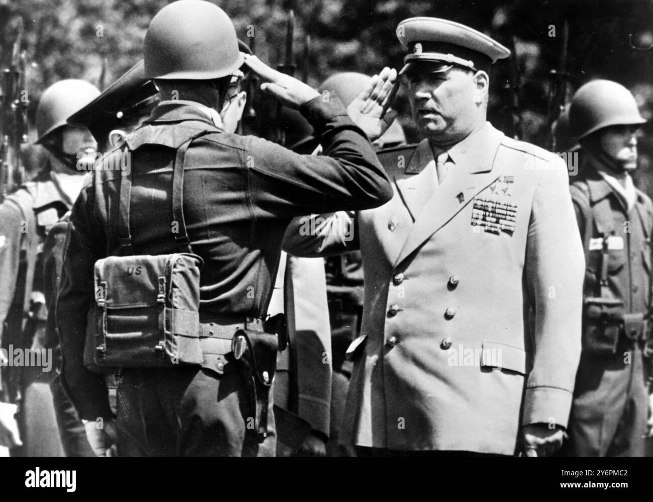 GENERAL IVAN JAKUBOWSKI I WITH GENERAL PAUL FREEMAN IN HEIDELBERG ...