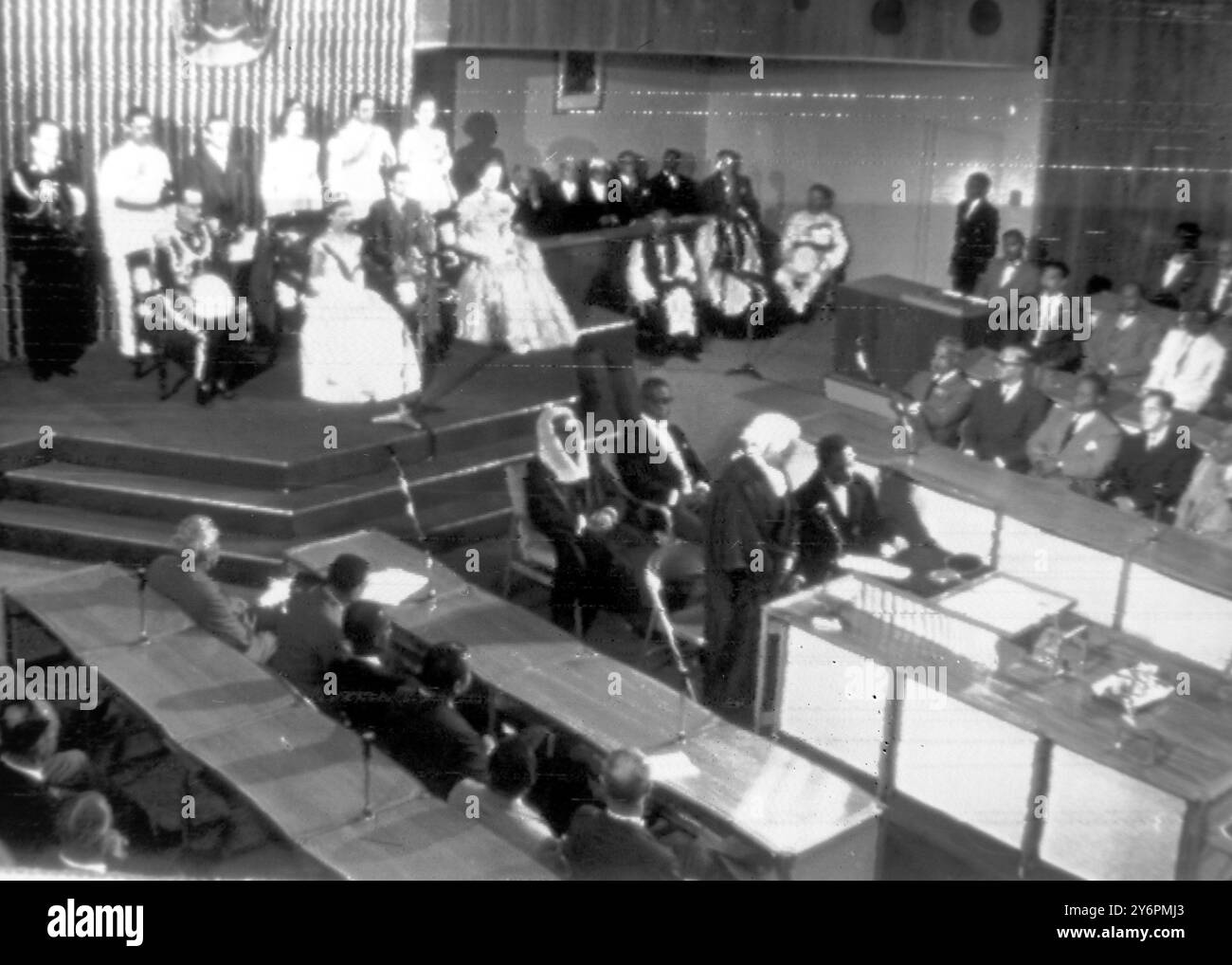 INDEPENDENCE PRINCESS MARGARET AT OPENING OF PARLIAMENT IN KINGSTON ...