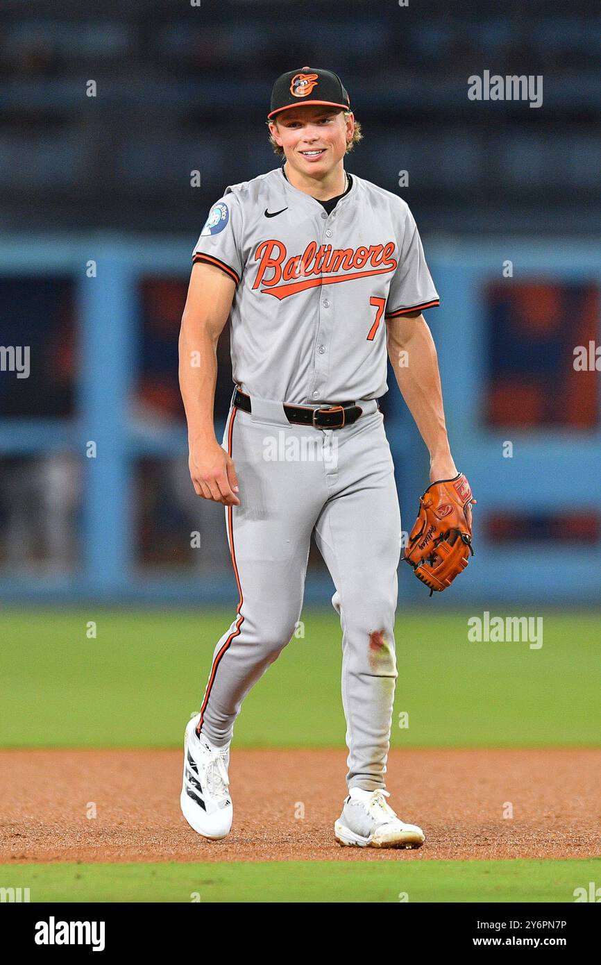 LOS ANGELES, CA - AUGUST 27: Baltimore Orioles second baseman Jackson ...