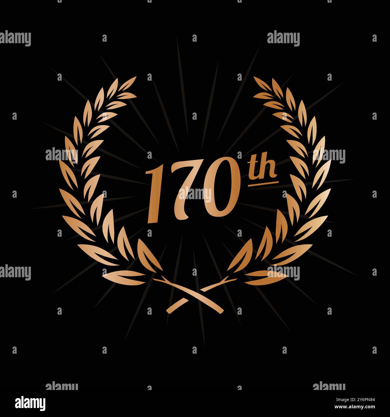 170 years anniversary celebration design template. 170th anniversary ...