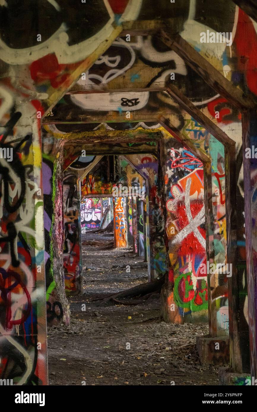 Graffiti Pier park project in Philadelphia PA Stock Photo - Alamy