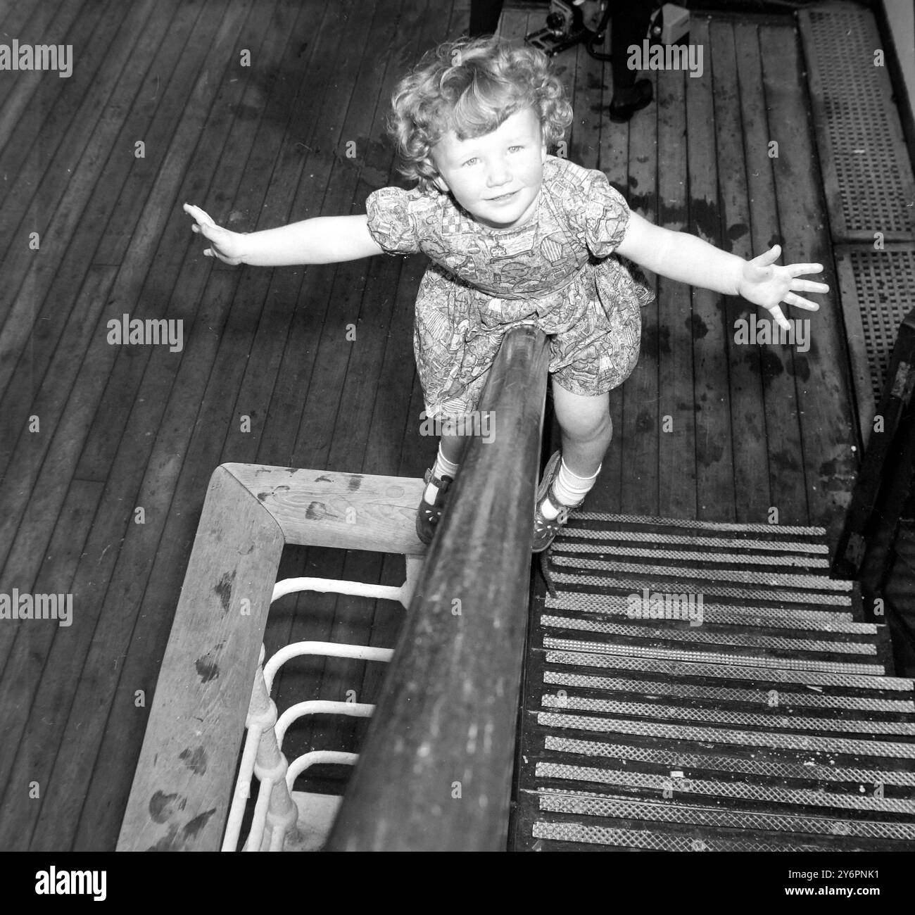 ANN STEWARTSON BANNISTERS OF QUEEN ELIZABETH / ; 1 AUGUST 1962 Stock ...