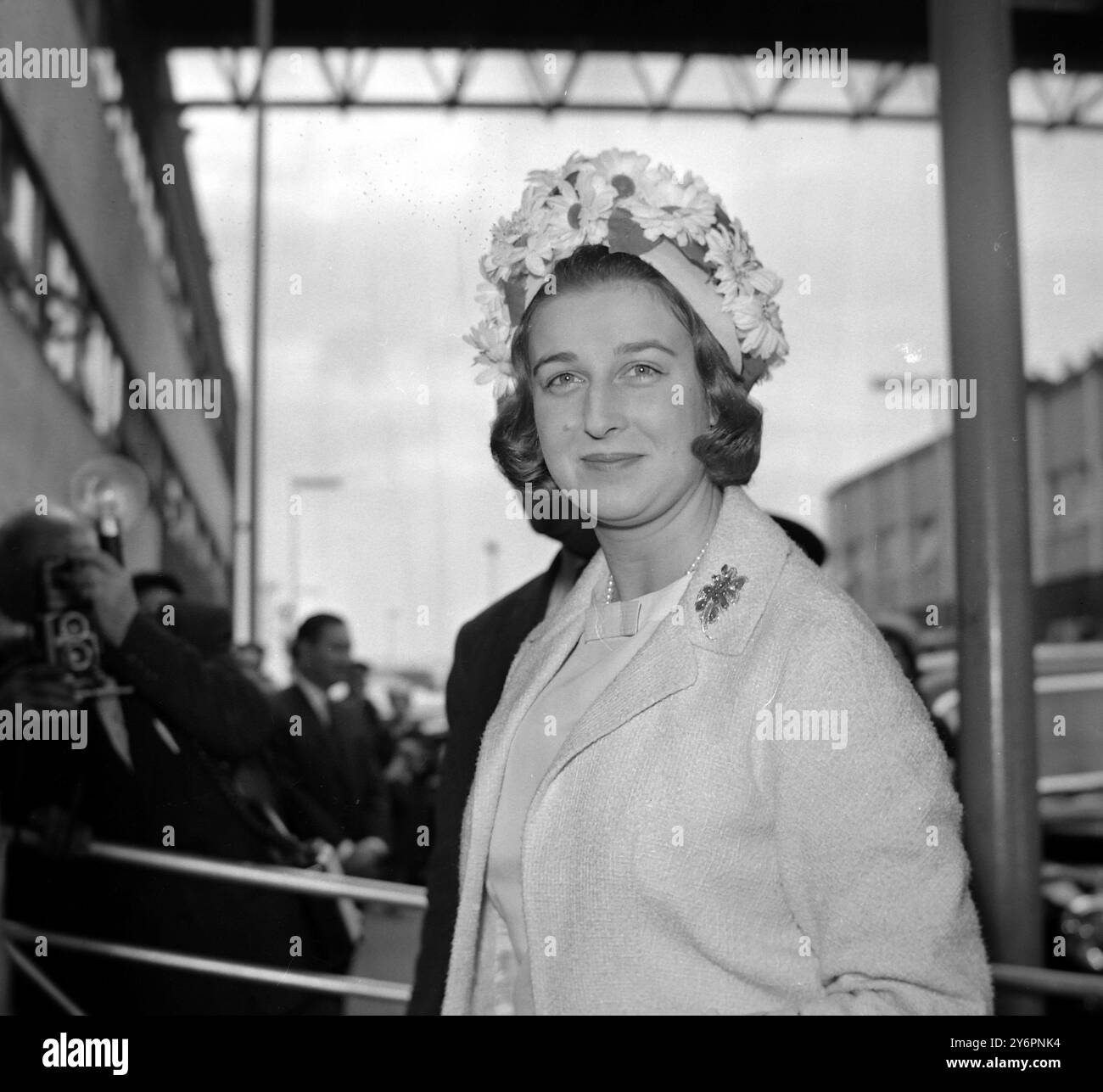 PRINCESS CHICHIBU WITH PRINCESS ALEXANDRA AT LONDON AIRPORT ; 31 JULY ...