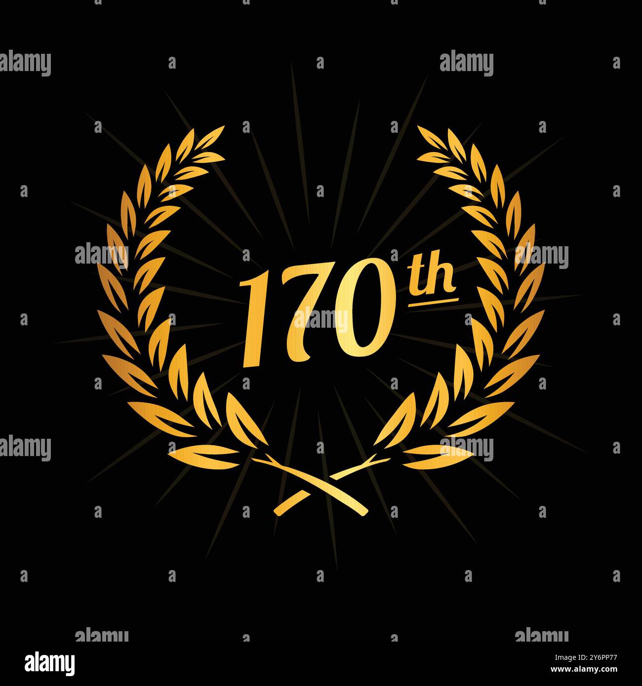 170 years anniversary celebration design template. 170th anniversary ...