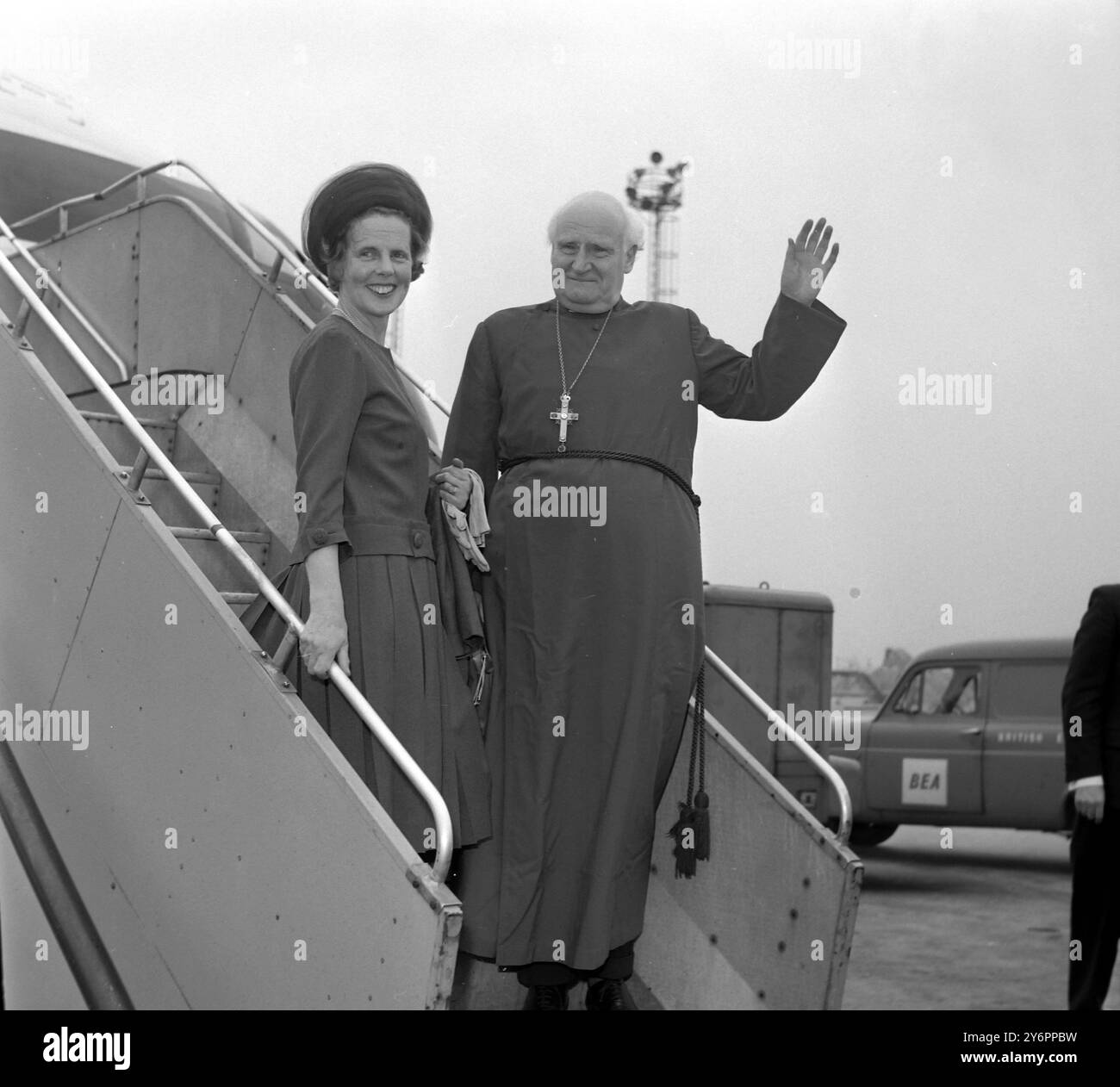 ARCHBISHOP OF CANTERBURY MICHAEL RAMSEY WITH WIFE IN LONDON / ; 30 JULY ...