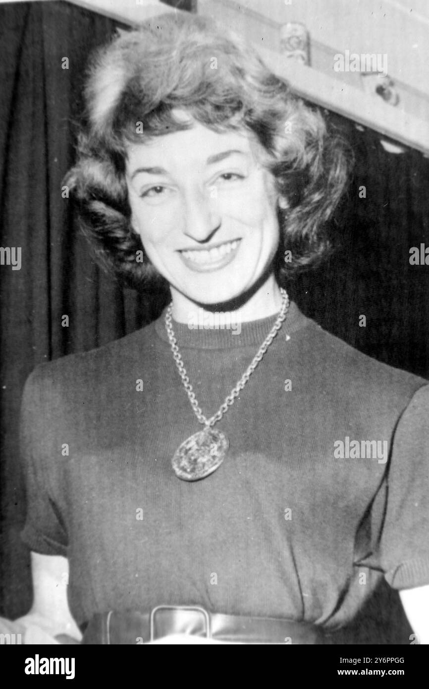 YVETTE ATTINGER Y BEFORE CLIMBING MOUNT EIGER / ; 29 JULY 1962 Stock ...