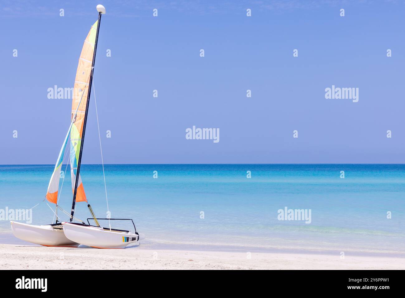 The beautiful beach front of the Cuban beach at Varadero in Cuba ...