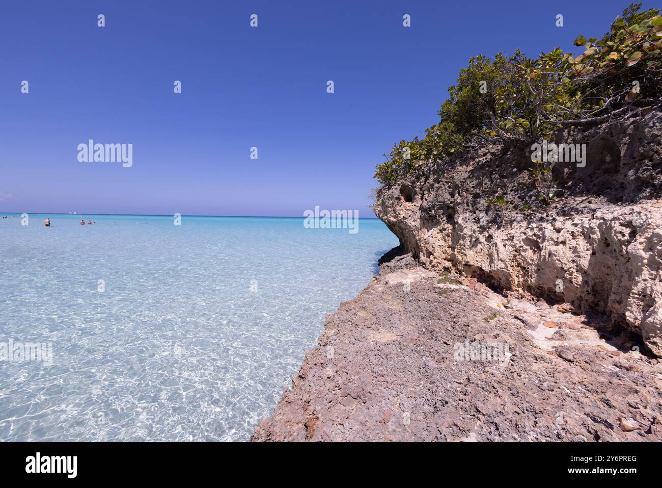 The beautiful beach front of the Cuban beach at Varadero in Cuba ...