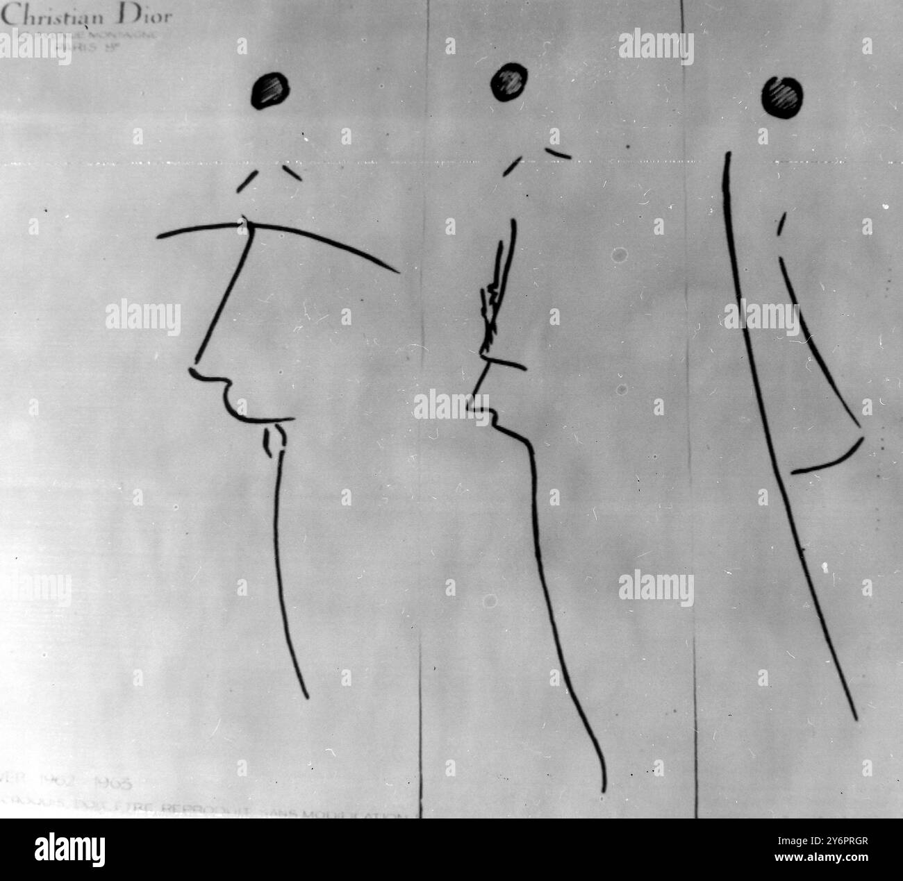 Fashion sketches Black and White Stock Photos & Images - Alamy