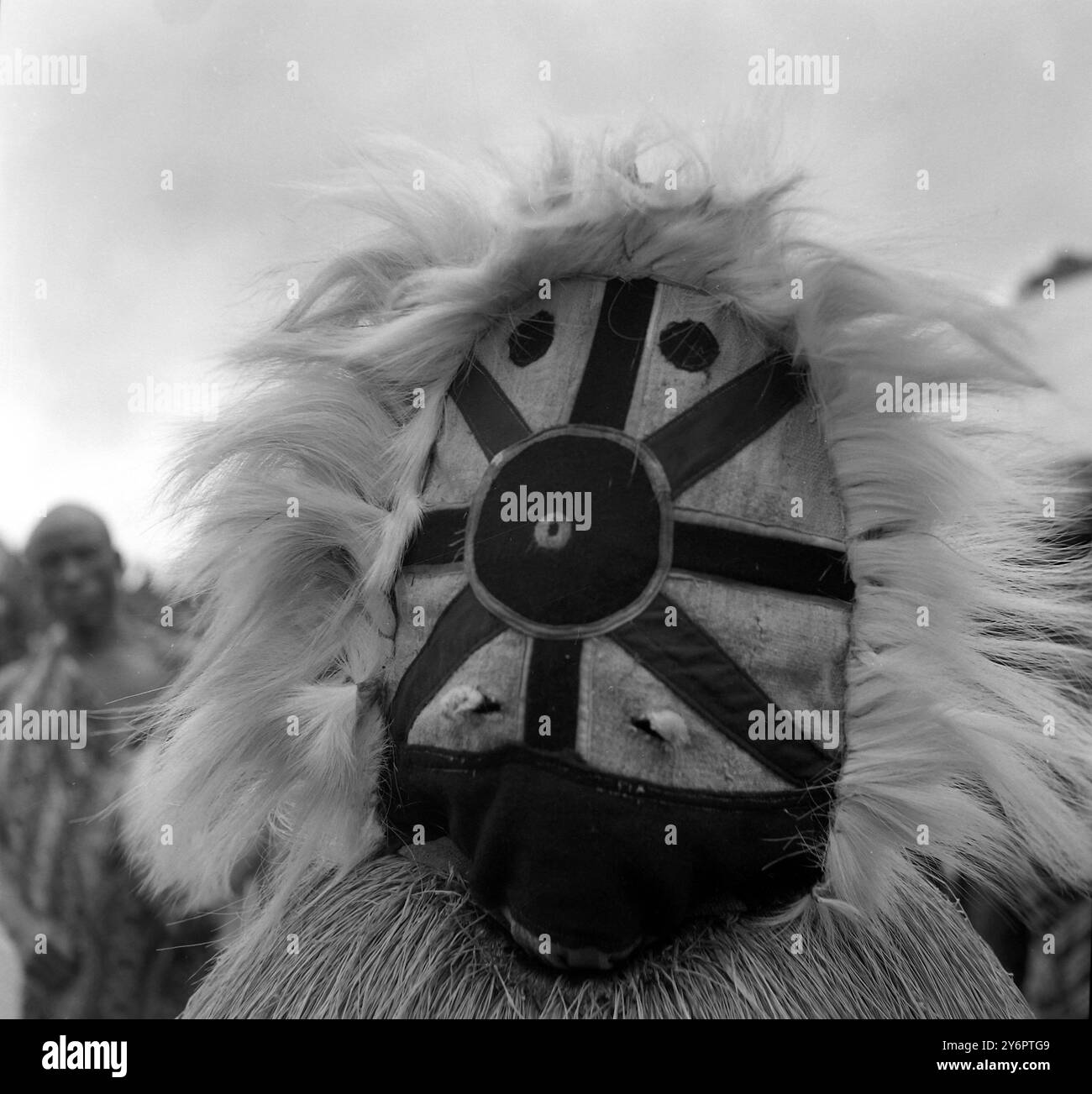 DEVIL DANCE DANCERS IN SIERRA LEONE ; 21 JULY 1962 Stock Photo - Alamy