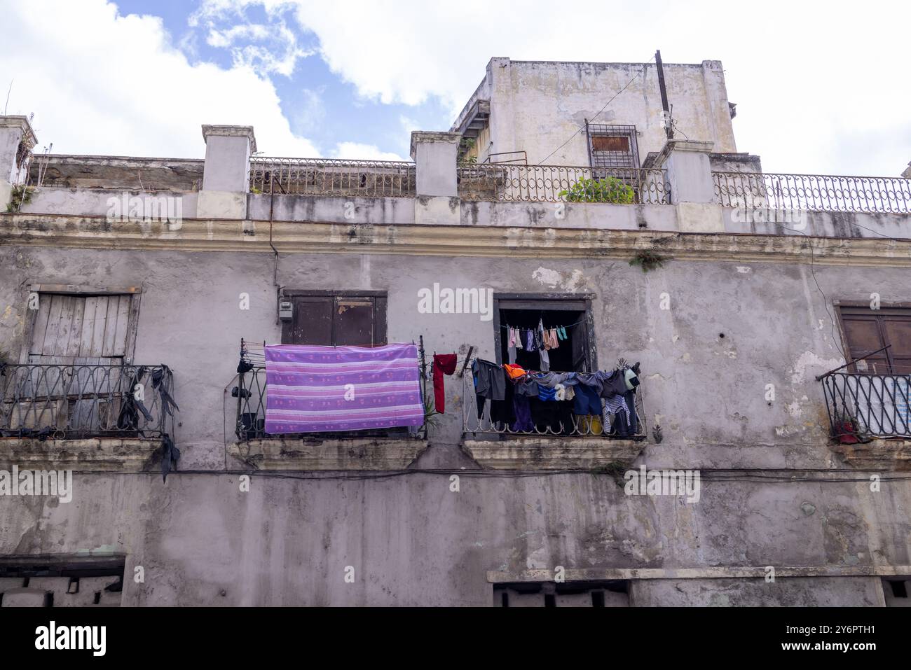 The town centre of Havana in Cuba, showing the historical buildings in ...