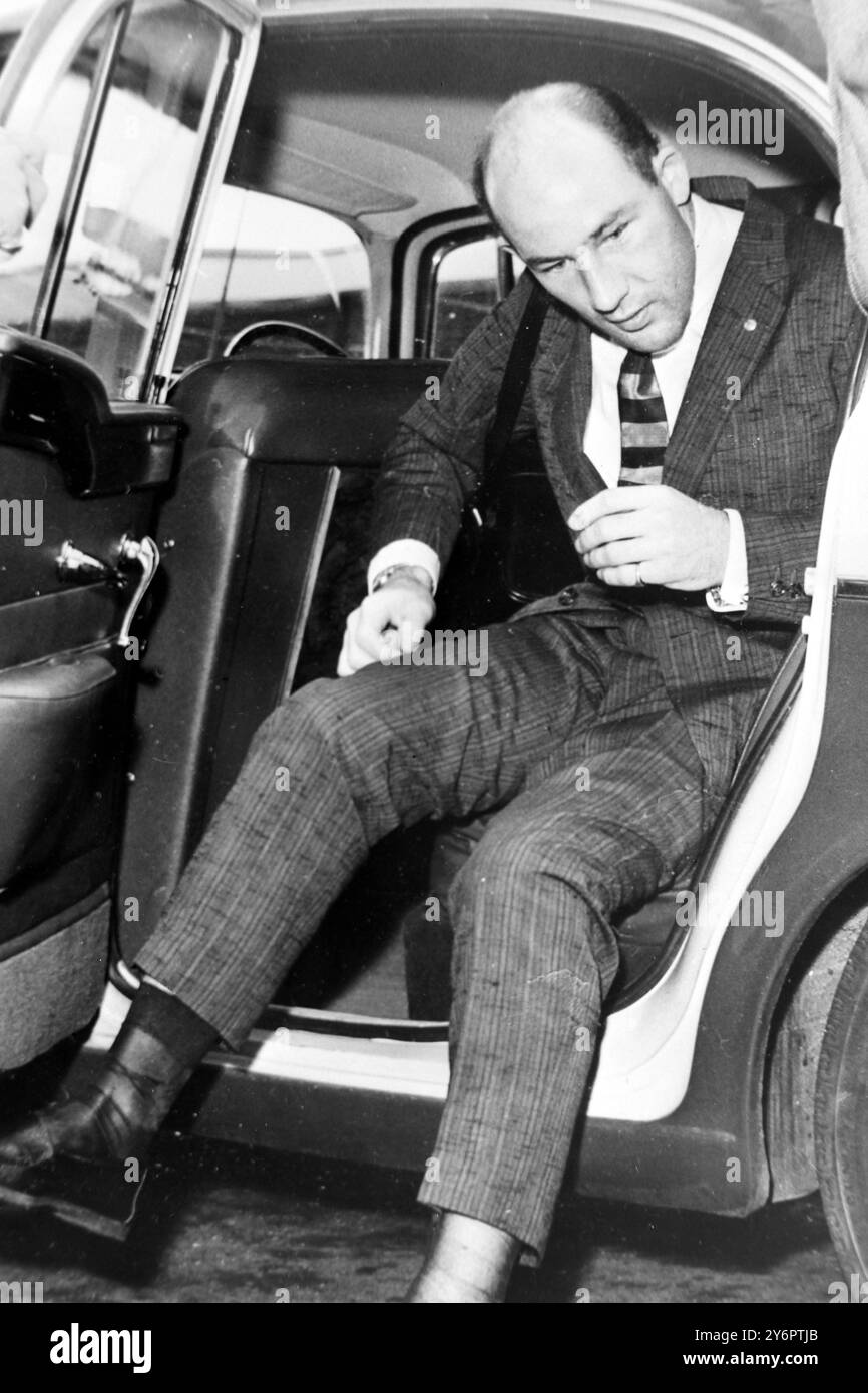 Britain's racing ace, Stirling Moss who is recovering from his Easter ...