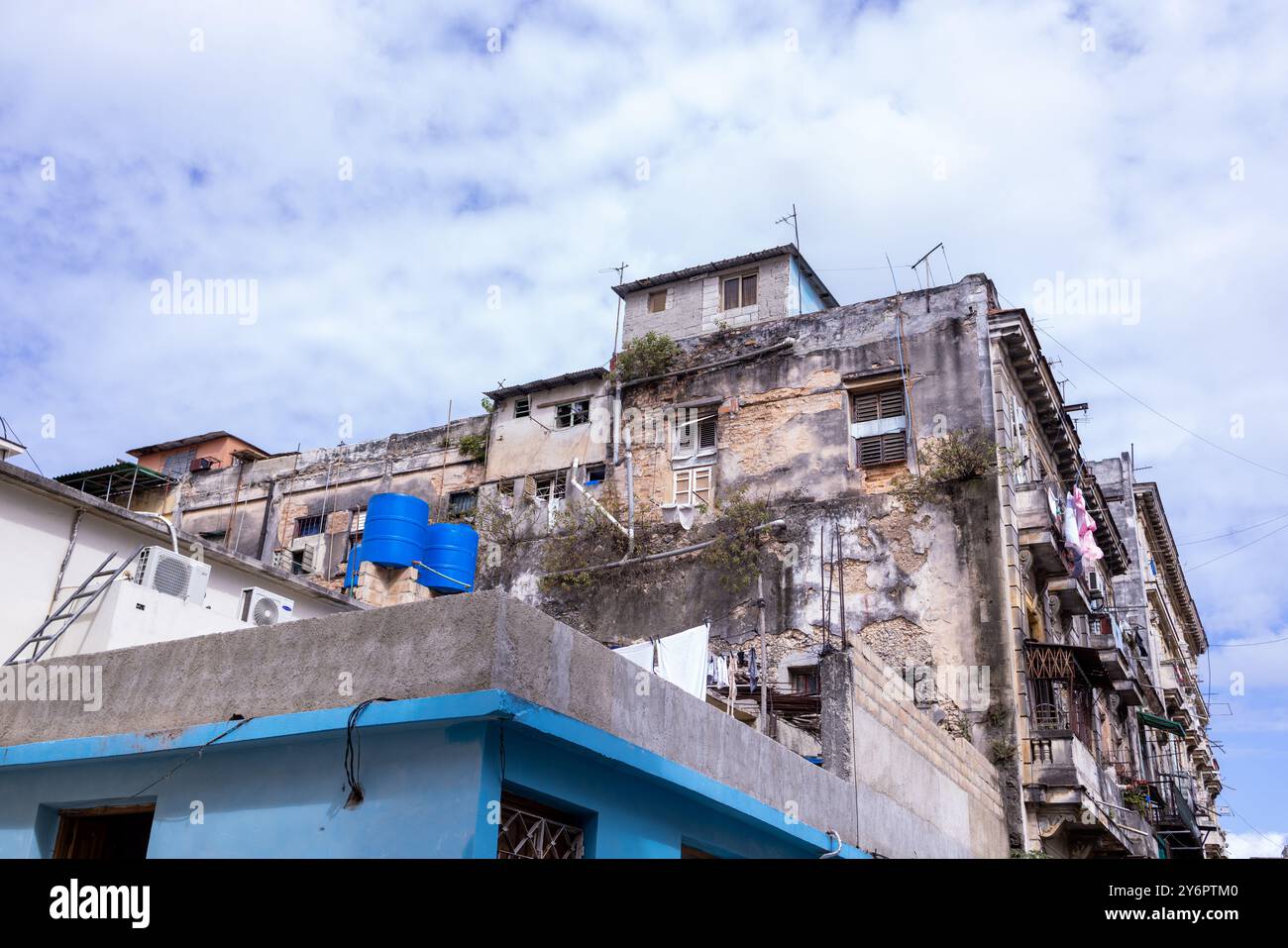 The town centre of Havana in Cuba, showing the historical buildings in ...