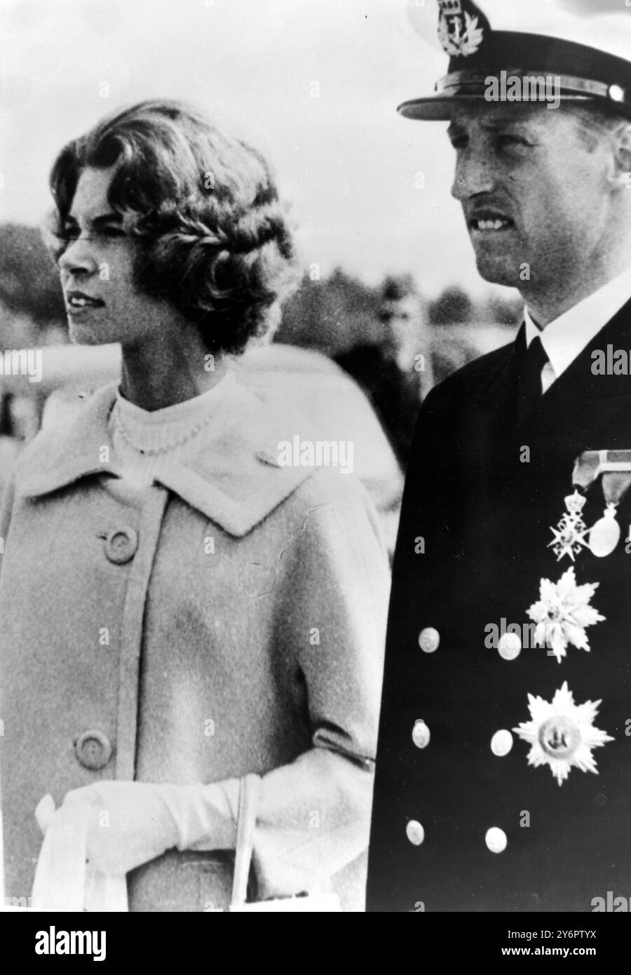 PRINCESS IRENE AND PRINCE HARALD IN OSLO ; 19 JULY 1962 Stock Photo - Alamy