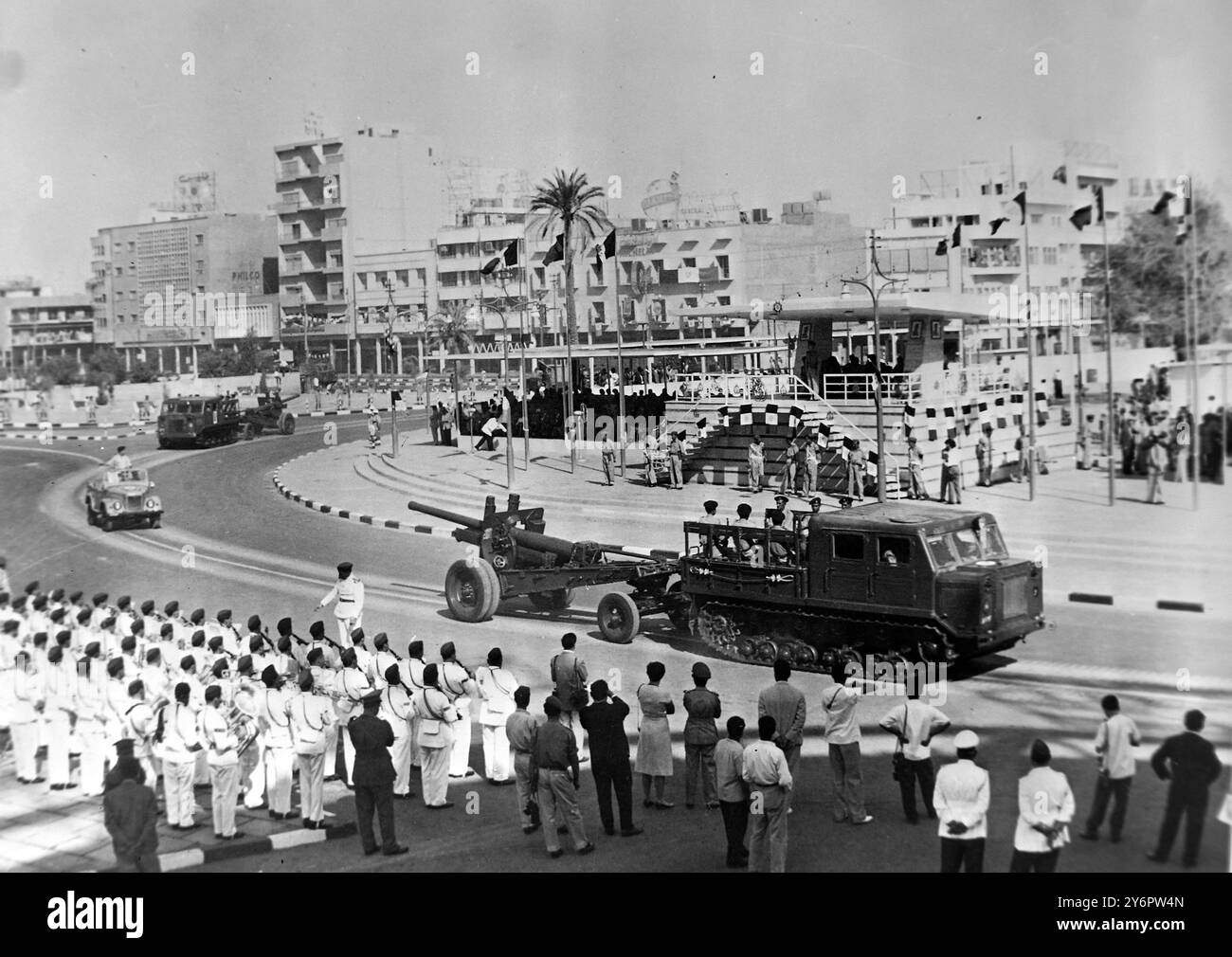 GENERAL ABDEL KASSEM AT IRAQ ARMY PARADE / ; 17 JULY 1962 Stock Photo ...