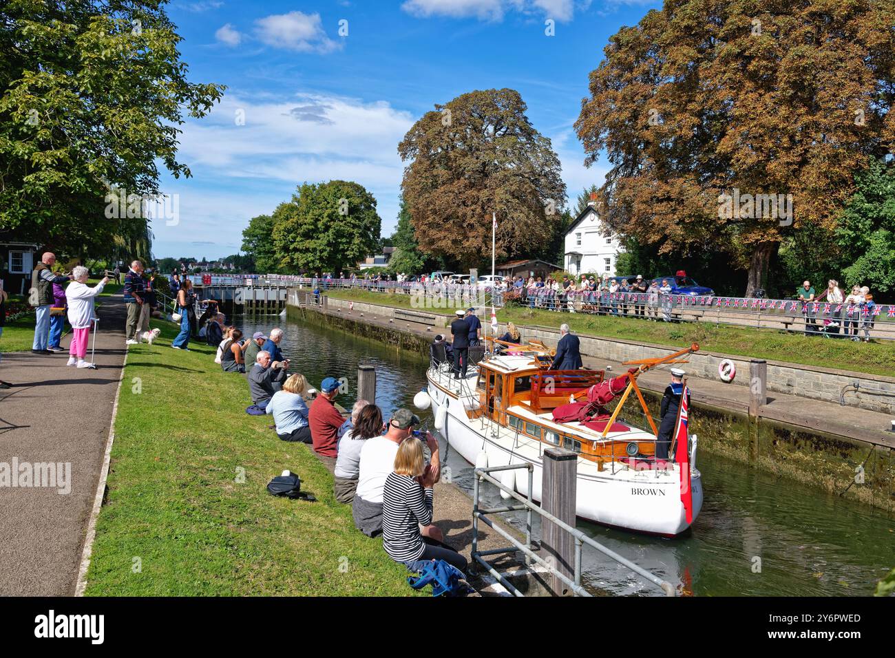 The ADLS, Association of Dunkirk Little Ships, Veterans Cruise passing ...
