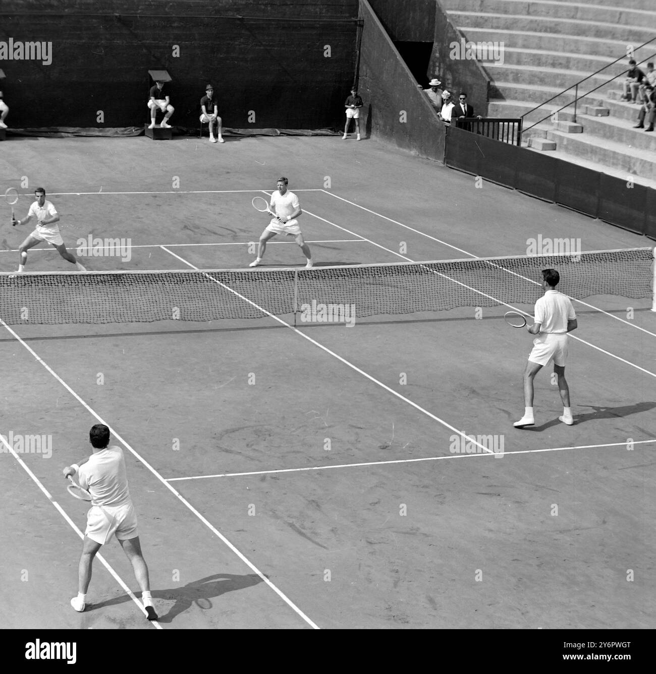 BILLY KNIGHT AT TENNIS DAVIS CUP ITALY / ; 14 JULY 1962 Stock Photo - Alamy