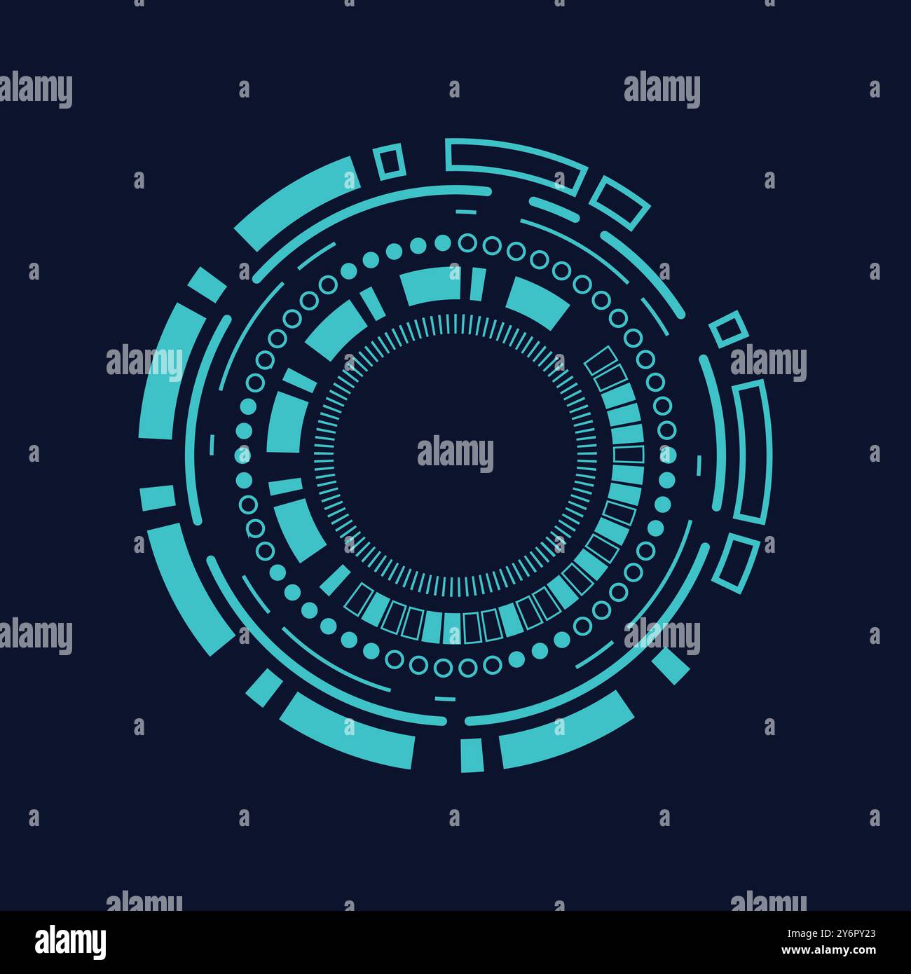 sci fi circle frame modern user interface element Technology futuristic Stock Vector Image & Art ...