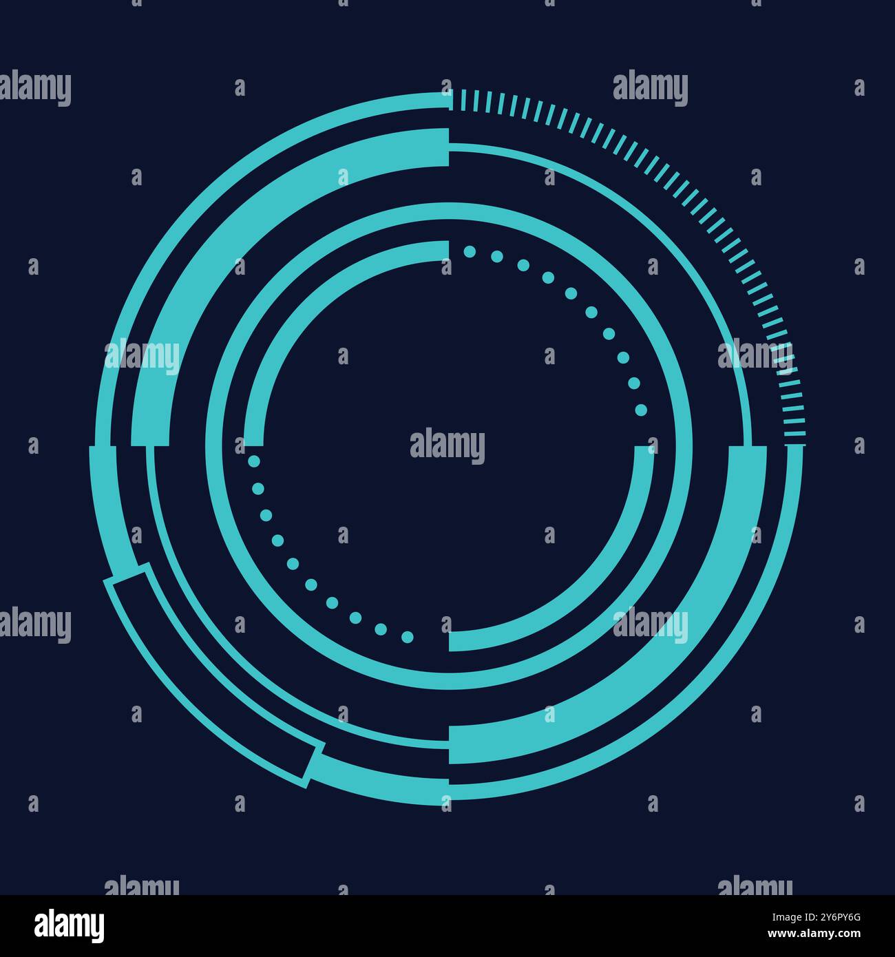 sci fi circle frame modern user interface element Technology futuristic ...