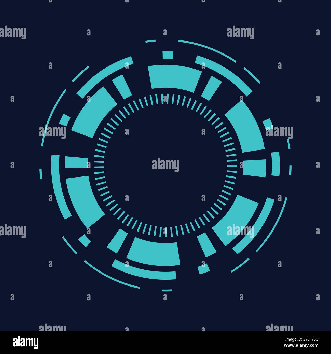 sci fi circle frame modern user interface element Technology futuristic ...